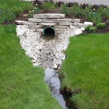 Driveway Culvert Headwall Landscape - Photos & Ideas | Houzz