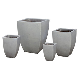 Square Planters (Set of 8) - Transitional - Indoor Pots And Planters ...