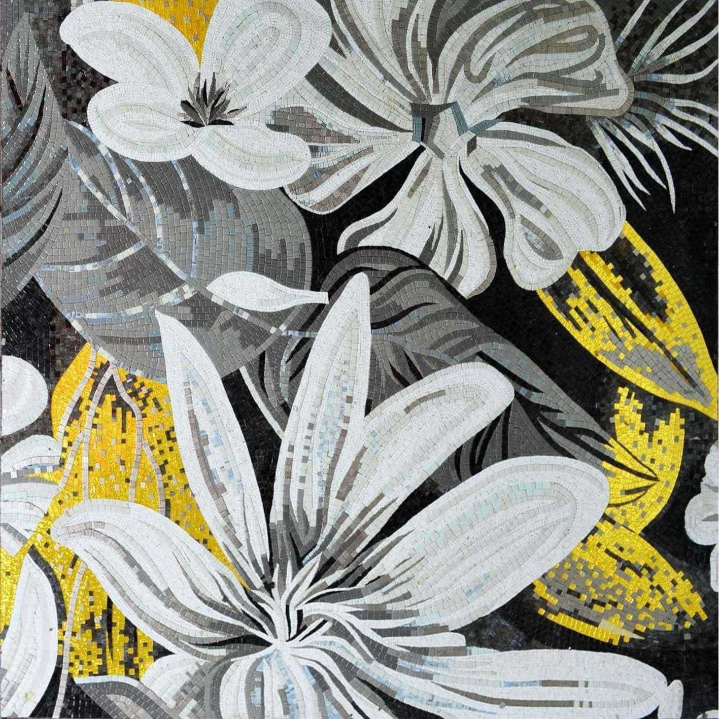 Glass Mosaic Tile Art, Magnificent Astra, 89" x 89" - Contemporary ...