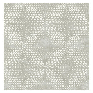 Ethos Grey Abstract Wallpaper - Contemporary - Wallpaper - by Brewster ...