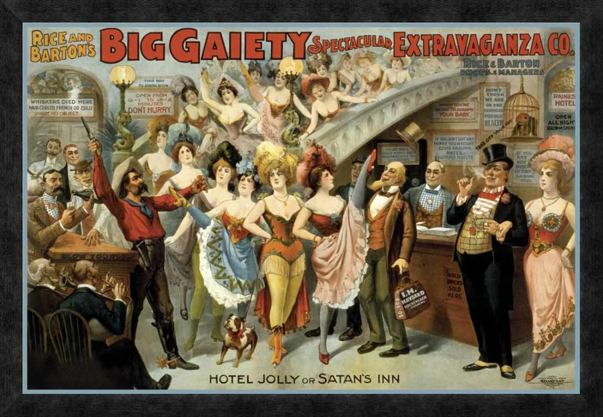 "Hotel Jolly or Satan's Inn, 1899" by Courier Litho Company, 20x14", 32 ...