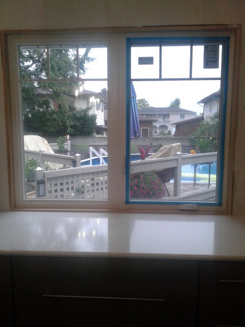 Oops - counter not quite flush with bottom of window