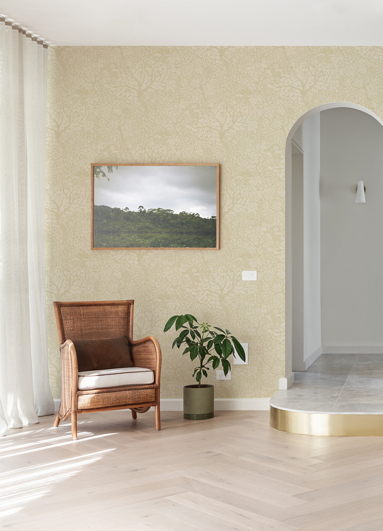 Olle Neutral Forest Sanctuary Wallpaper, Bolt - Contemporary ...