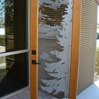 Front Door - Lake Arrowhead - Fiberglass Smooth - 30" x 80" - Book/Slab Door, 36" (3/0) x 84" (7 ...