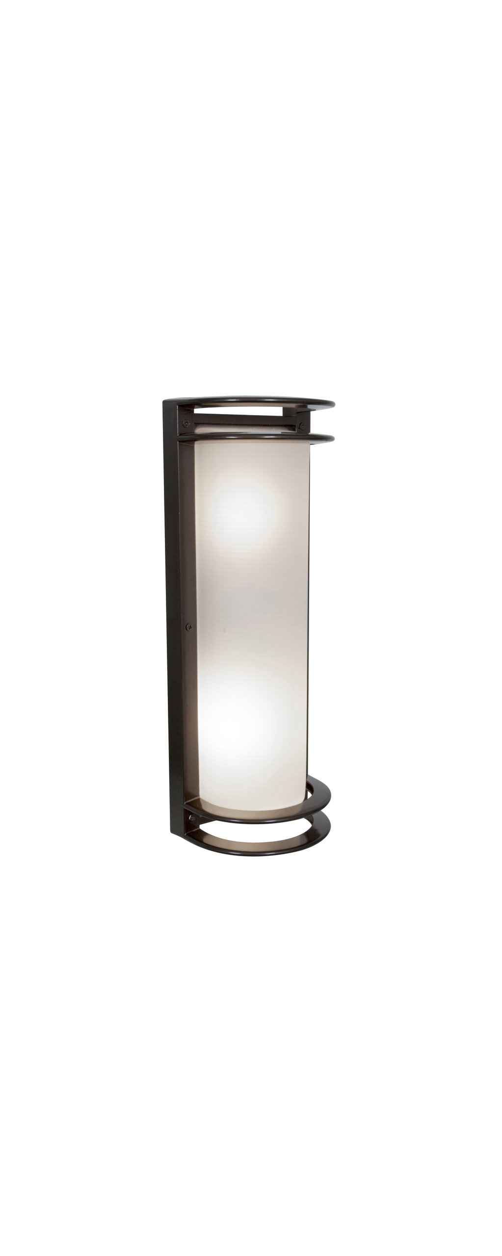 Bermuda LED Outdoor Bulkhead Wall Light, Ribbed Frosterd Glass Shade ...