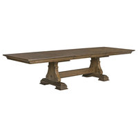 Kincaid Portolone Livorno Trestle Dining Table, Rich Truffle ...