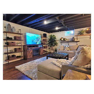 Industrial Urban Loft Basement - Industrial - Basement - Philadelphia ...