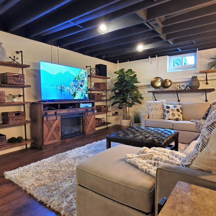 75 Exposed Beam Basement Ideas You'll Love - September, 2025 | Houzz