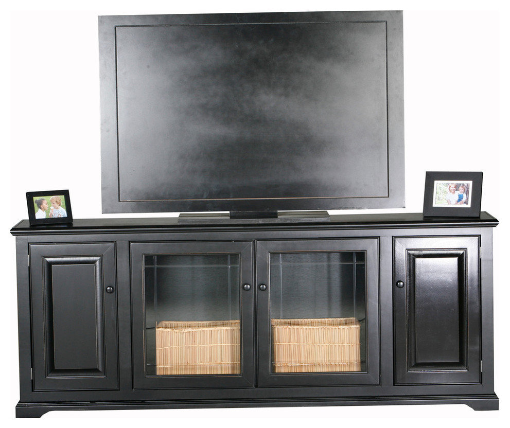 Eagle Furniture Savannah 80" Thin Entertainment Console - Transitional ...