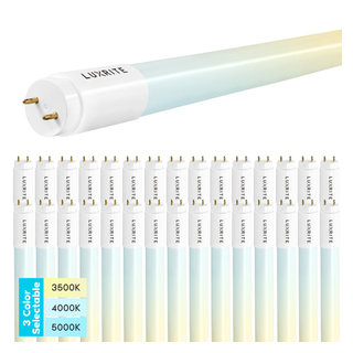 Luxrite 30-Pack 3' T8 LED Tube Light 12W 3 Color Option 1560 Lumens ...
