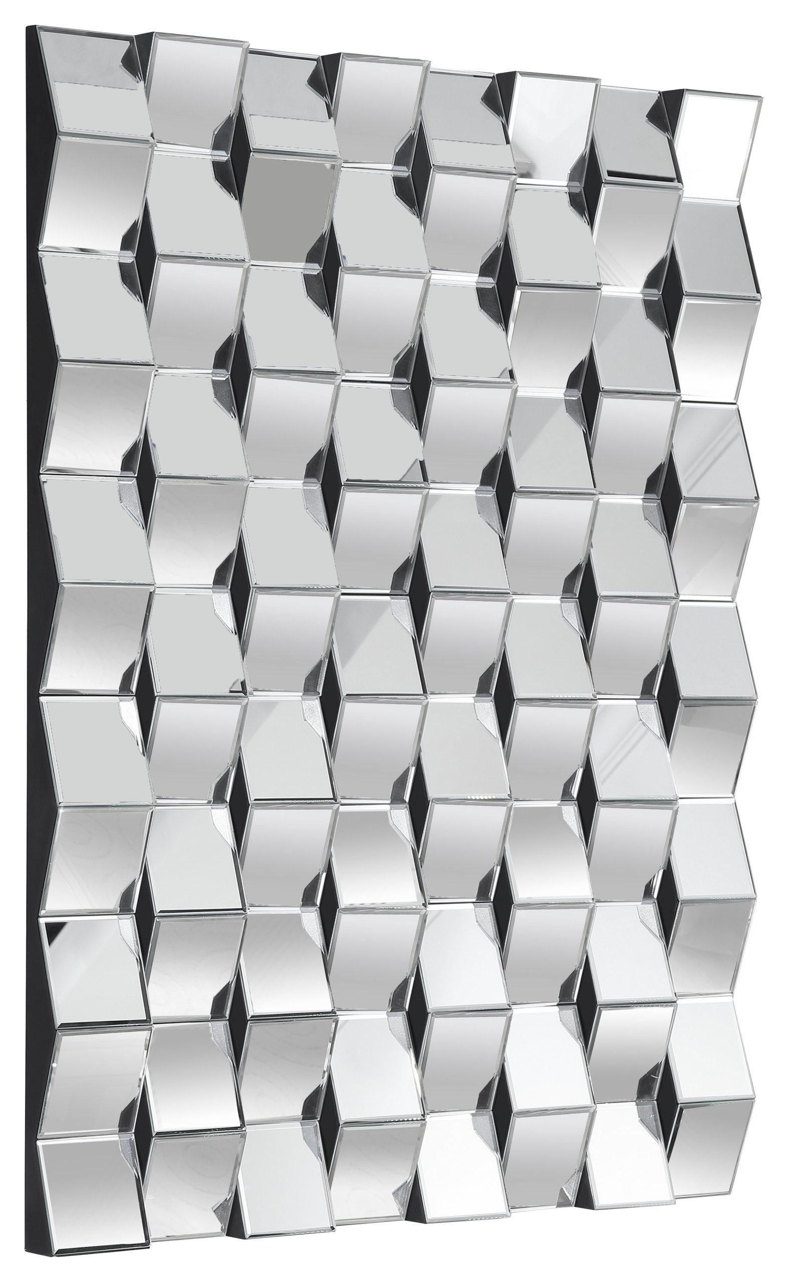 Ziggy Rectangular Contemporary Geometric Designed Mirror - Contemporary ...