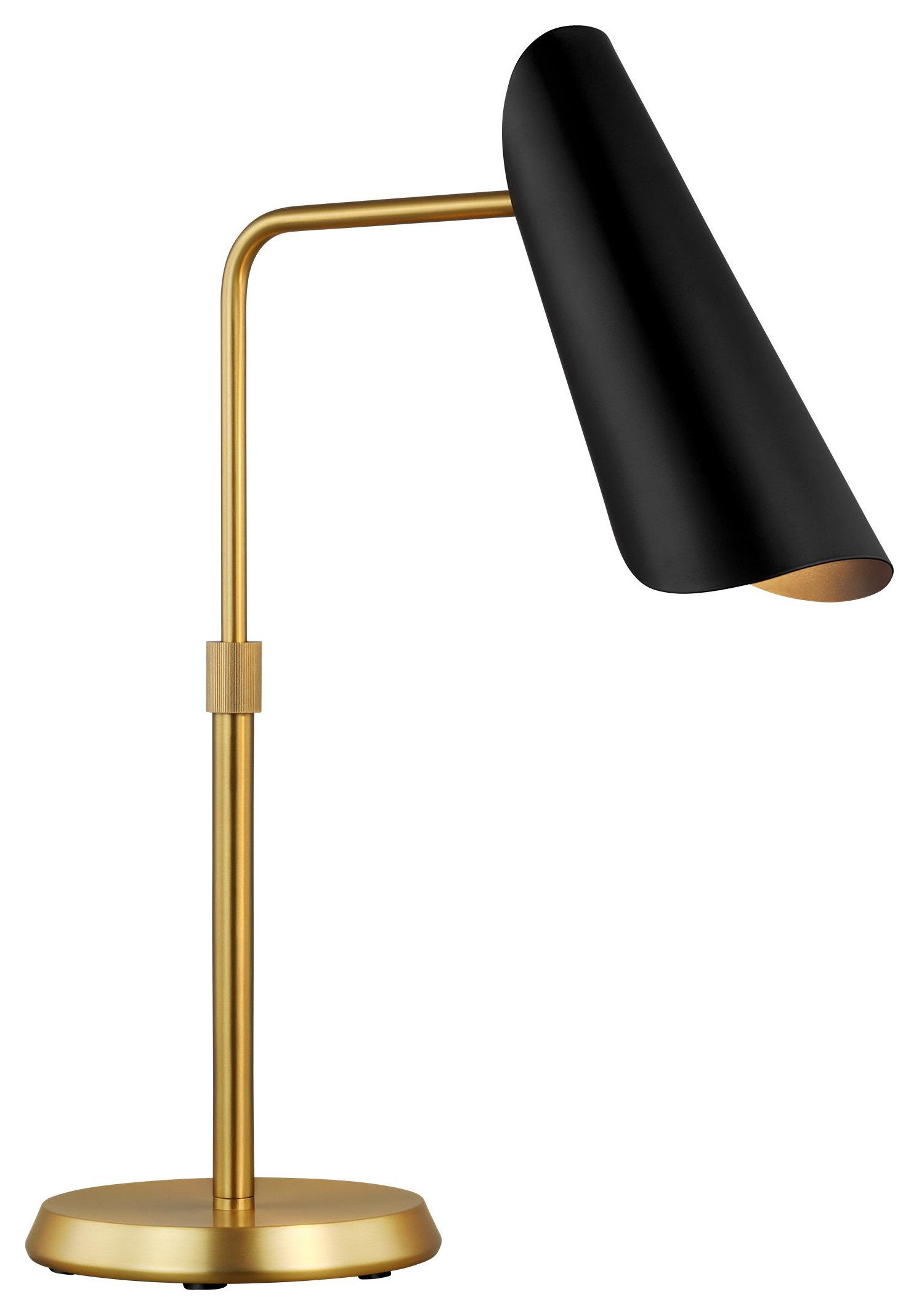 Tresa Task Table Lamp, Midnight Black and Burnished Brass ...