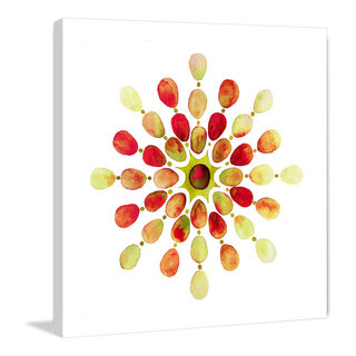 "Red Babble" Painting Print on Canvas, 40"x40" - Contemporary - Prints ...