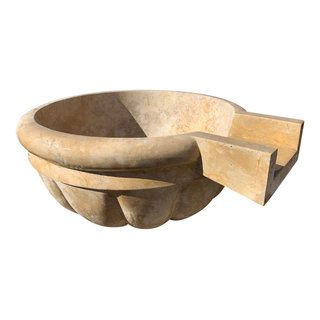 Spillover Water Feature, 10"x24"x20" - Traditional - Outdoor Fountains ...