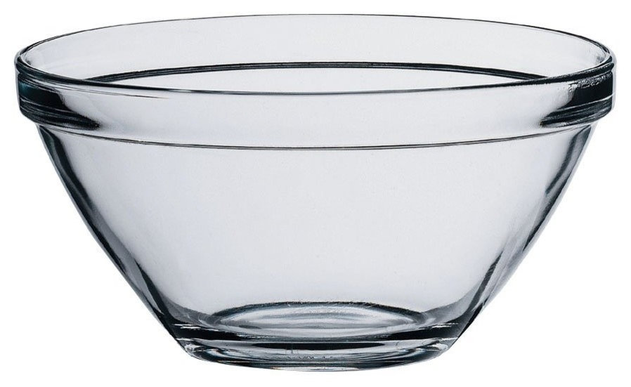 Bormioli Rocco Pompei Glass Bowl, 1 L - Contemporary - Mixing Bowls ...