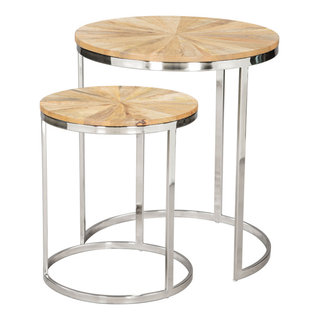 Bari Coffee Table Set (2-Piece) Natural - Contemporary - Coffee Table ...