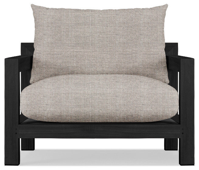 Harbour 1976 Pacific Arm Chair, Teak Burnt Charcoal - Transitional ...