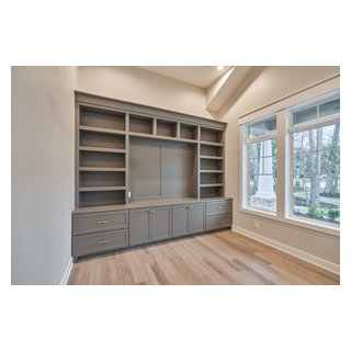 Craftsman Style Stone with Board and Batten - Craftsman - Home Office ...