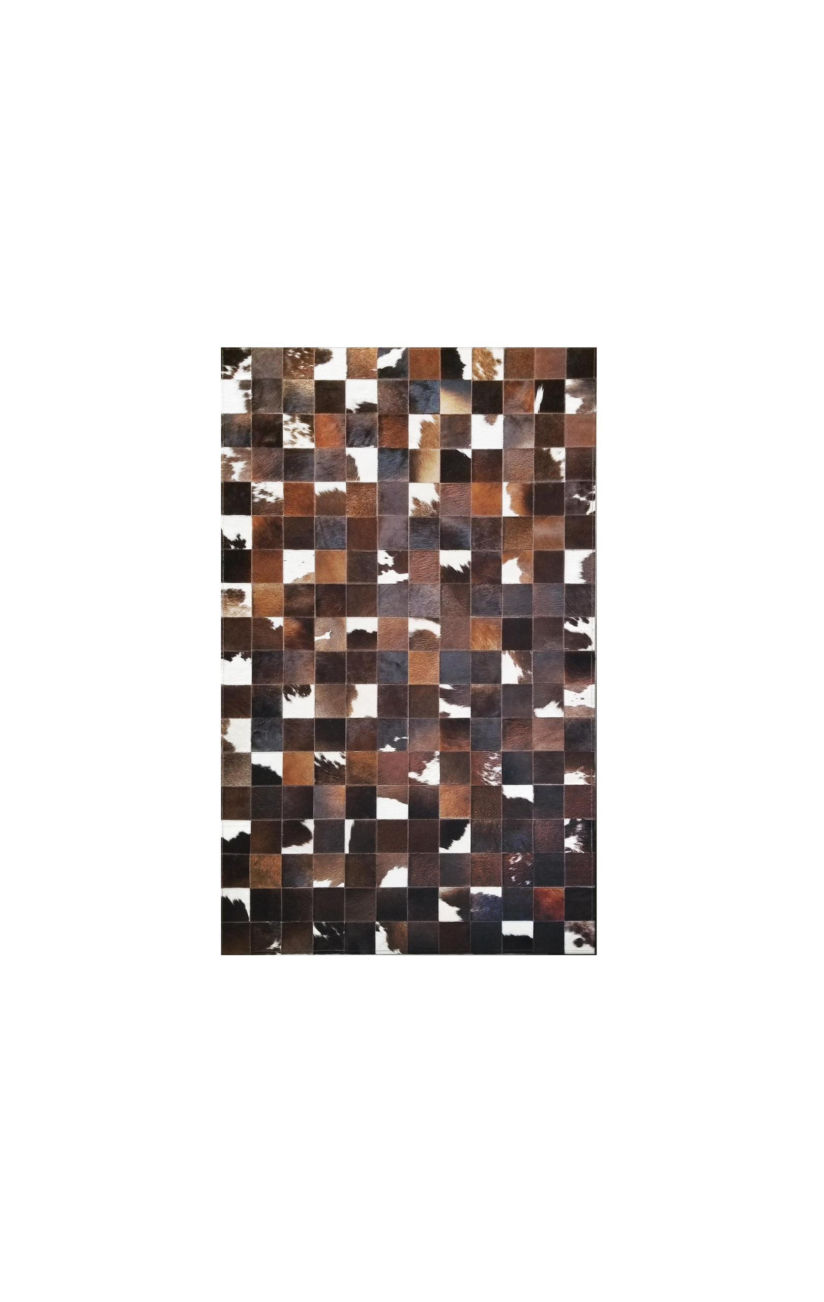 Cowhide Patchwork Tricolor, Squares, 4x6 - Contemporary - Area Rugs ...