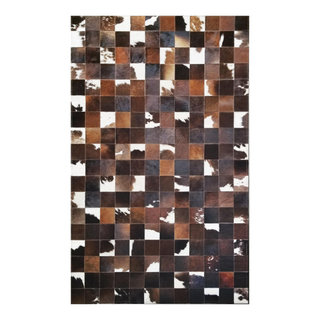 Cowhide Patchwork Tricolor, Squares, 4x6 - Contemporary - Area Rugs ...