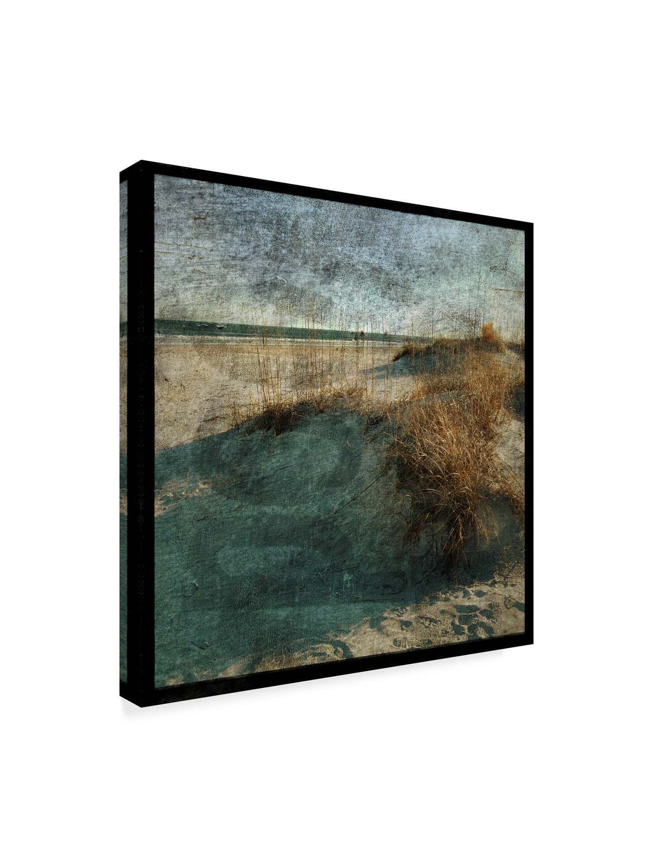 John W. Golden 'Wrightsville Dunes' Canvas Art, 14"x14" - Beach Style ...