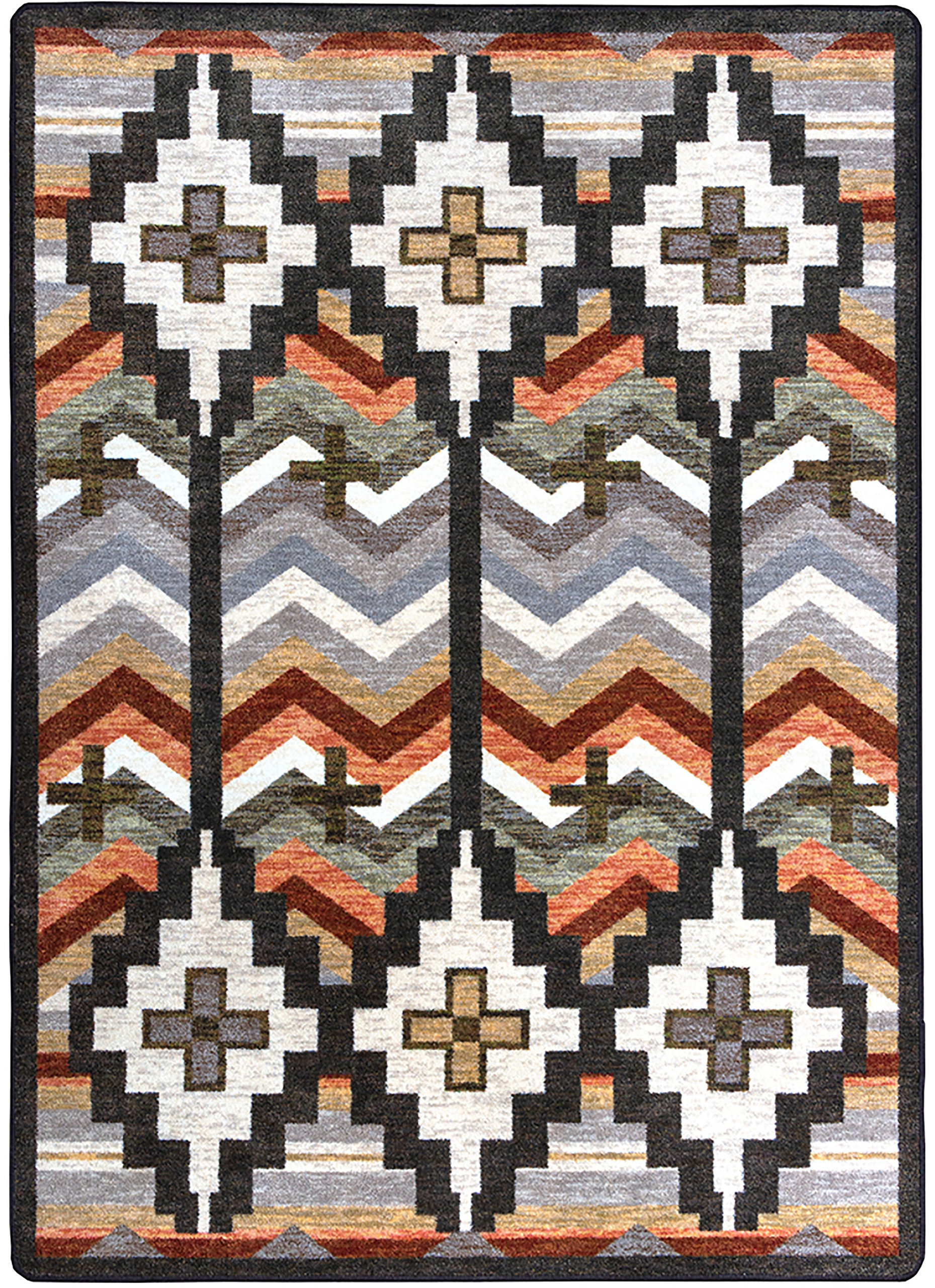 Shake Your Shawl, Green, 4'x5', 4'x5' - Southwestern - Area Rugs - by ...