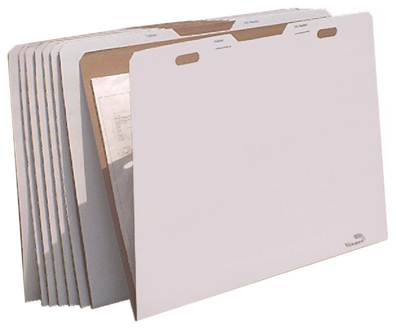 AOS VFolder, 8-Pack Rigid Storage Folder for 30"x42" Documents ...