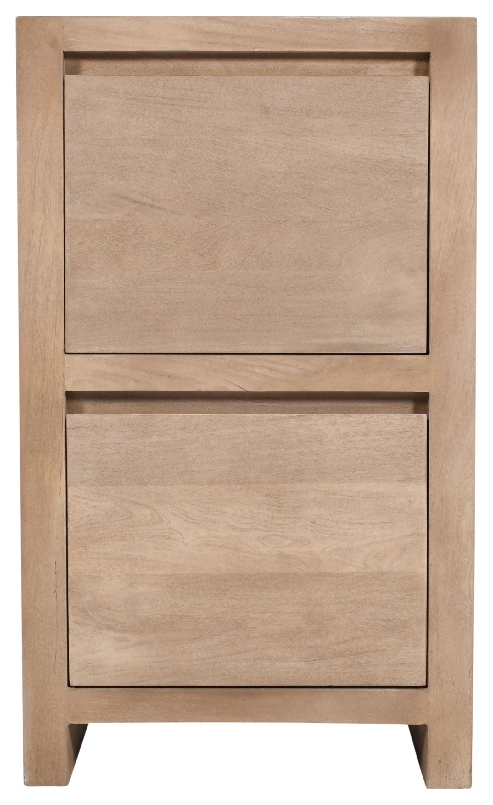 Argyle 2-Drawer File Cabinet, Modern Light Ash Ivory, Reclaimed Solid ...