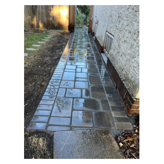 Concrete Paver Walkway in Random Ashlar Pattern – 50th & Zenith ...