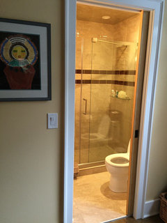 Sliding door for powder room? | Houzz Forum
