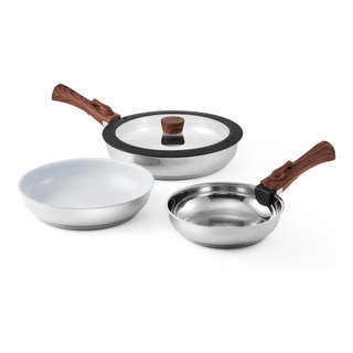 Pro Series Smart Pan Cookware Set by Ergo Chef - Modern - Frying Pans ...