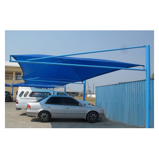 Car Parking Shades- Shade Net - Modern - Garage - Other - by ...