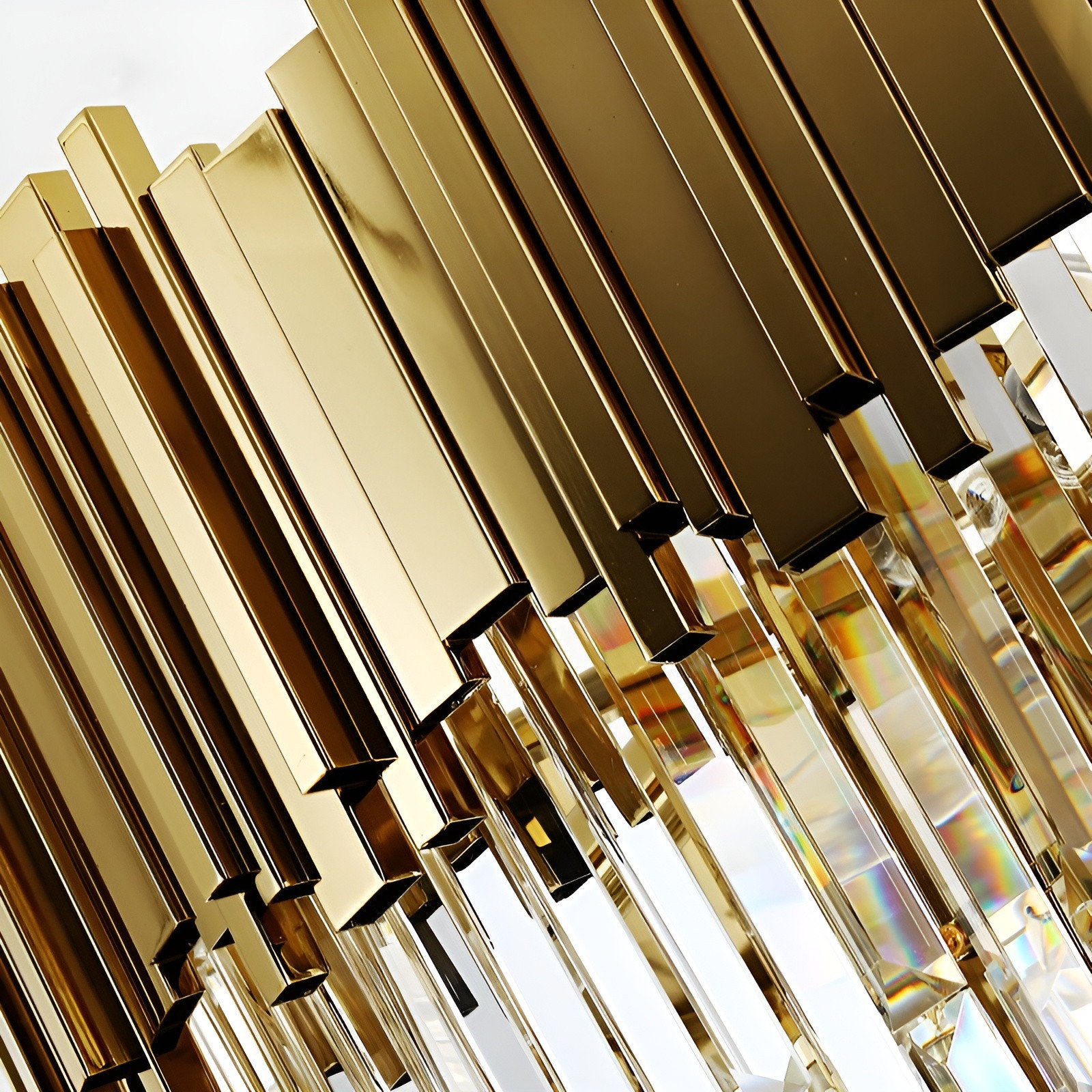 Beausoleil | Empire Gold Crystal Chandelier For Stairway, Dia 35.4'' 3 ...