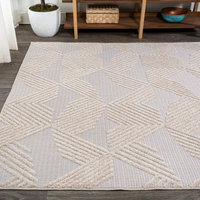 Jazz Pile Art Deco Geometric Indoor/Outdoor Runner Rug, 5'x8 ...