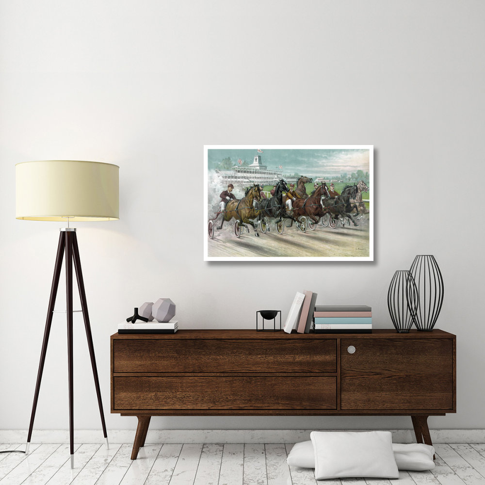 "A Dash for the Pole" Digital Paper Print by Currier and Ives, 24"x17 ...