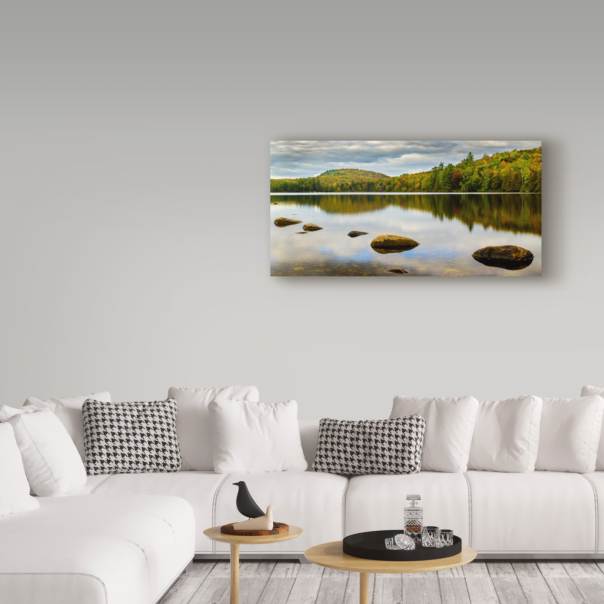 Brenda Petrella Photography Llc 'Fall Reflection On Ricker Pond' Canvas ...