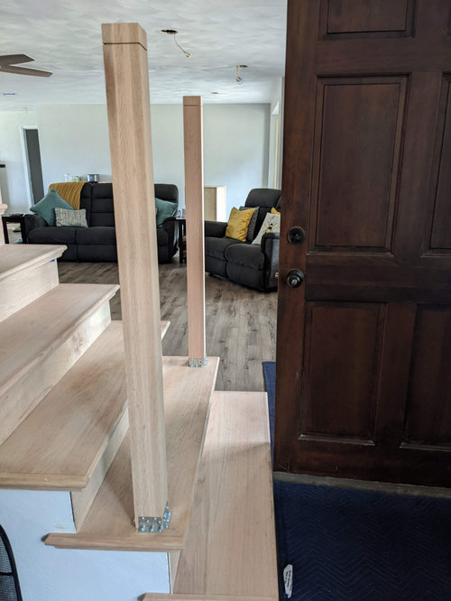 Can a newel post go on the 2nd step? pls help