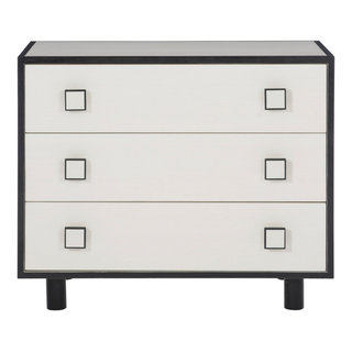 Bernhardt Silhouette 3-Drawer Nightstand - Transitional - Nightstands ...