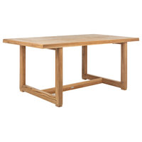 Safavieh Montford Teak Dining Table, #N/A - Transitional - Outdoor ...