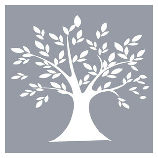 Tree of Life Wall Decal, 22"H x 26"W, 22"H x 26"W - Contemporary - Wall ...