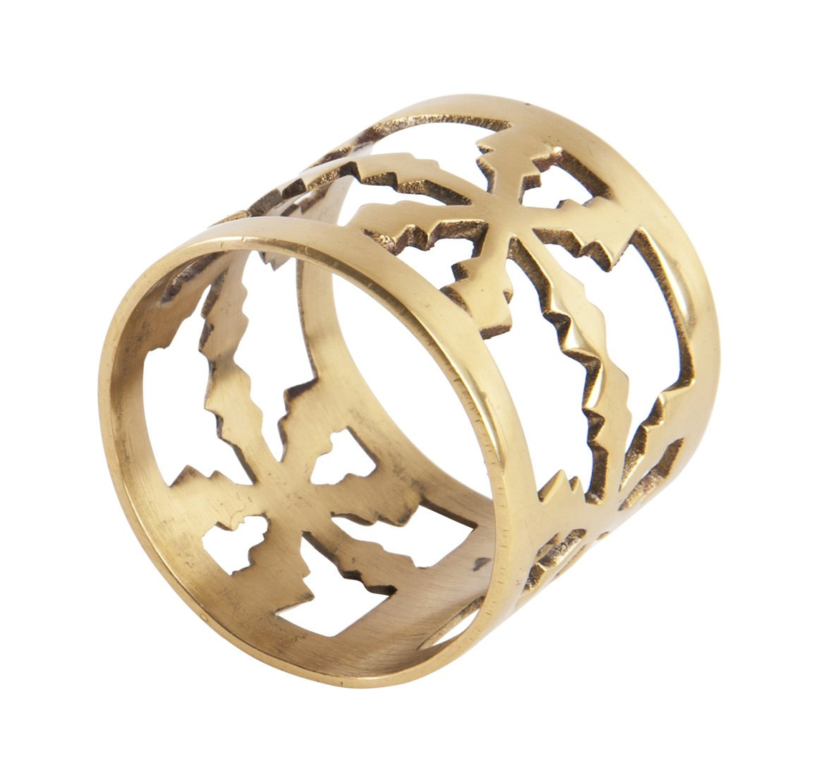 Snowflake Elegant Design Napkin Ring, Set of 4 - Contemporary - Napkin ...