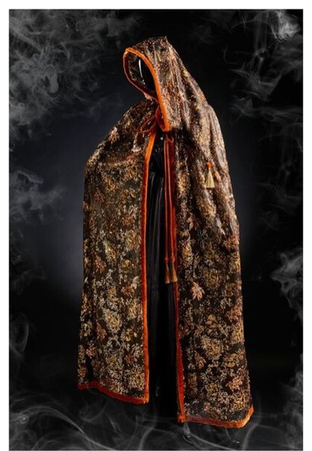 December Diamonds Witchery Gold/Black/Org Beaded Cloak - Contemporary ...