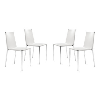 Alex Dining Chair, Set of 4 White - Modern - Dining Chairs - by PARMA ...