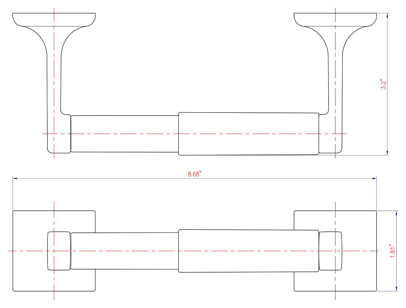 Designers Impressions Eclipse Series Oil Rubbed Bronze Toilet Paper ...