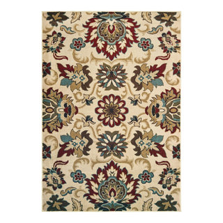 Oriental Weavers Laurel Floral Rug 3357M, 5'3"x7' - Traditional - Area ...