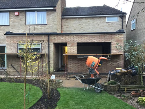Help for a coving cover for bricks by a flat roof | Houzz UK