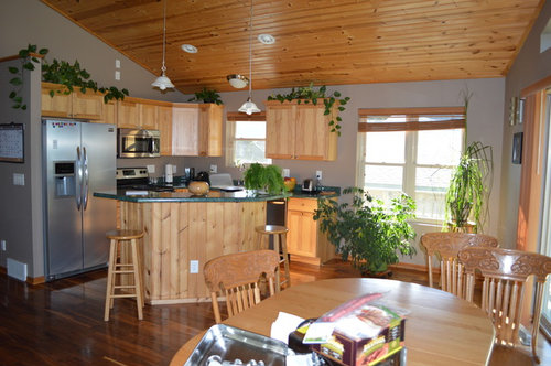 help this shared living/kitchen area