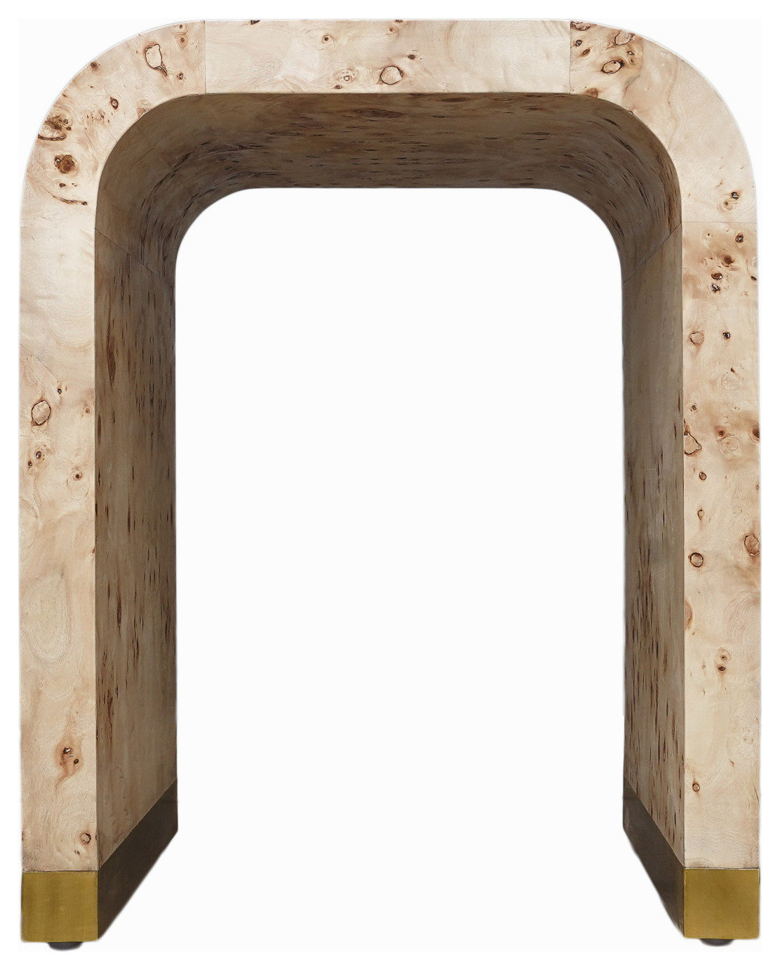 25" Beige Solid Wood Rectangular End Table - Contemporary - Side Tables ...