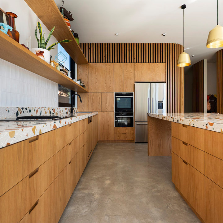 75 Beautiful Kitchen with Terrazzo Benchtops Ideas & Designs - December ...