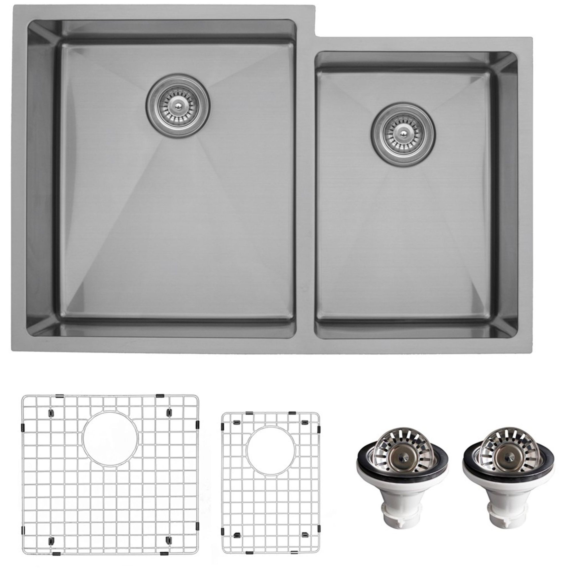 Karran USA EL-78R-PK1 Elite 33" Undermount Double Basin Stainless ...